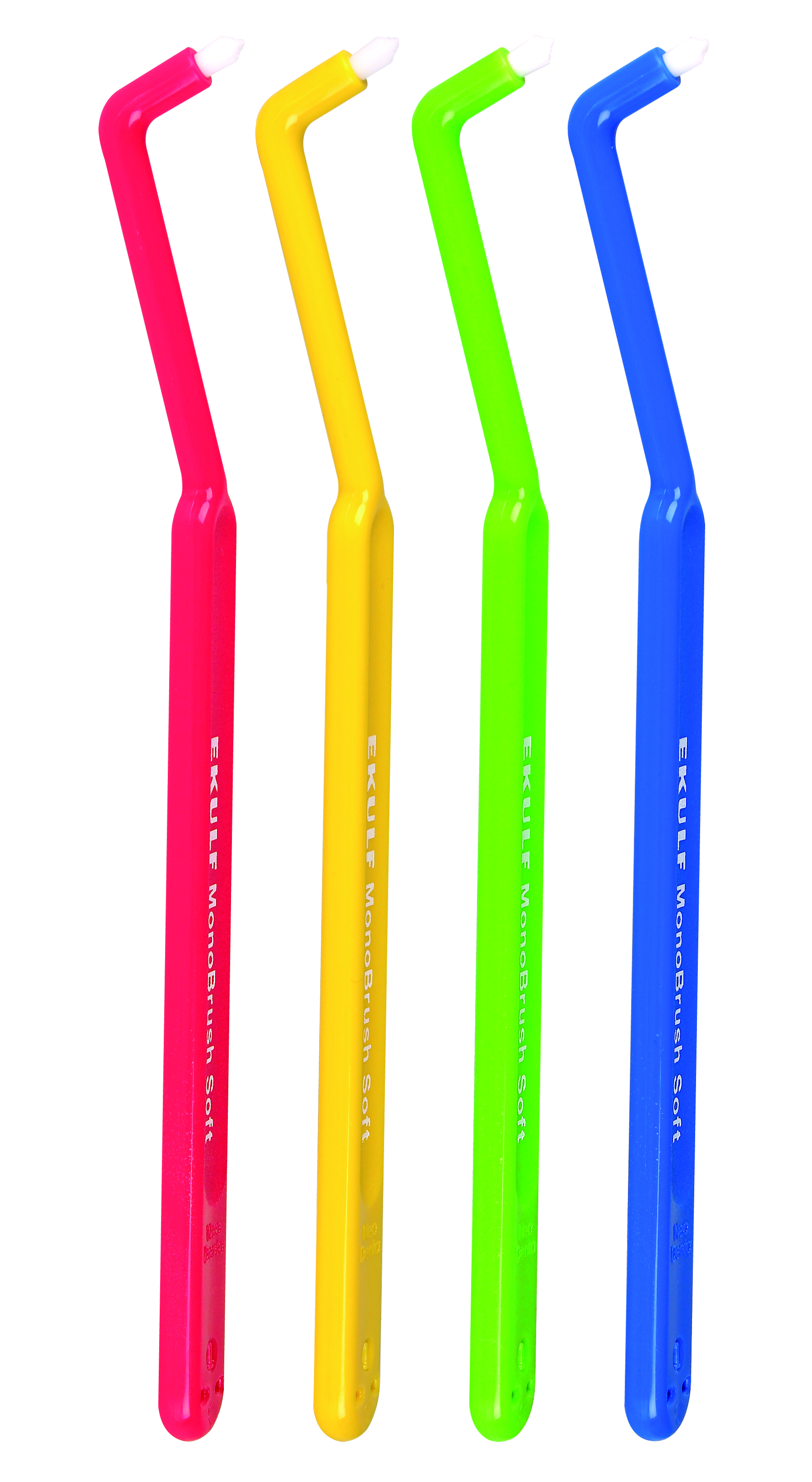 Ekulf MonoBrush Tannbørste, Medium, 144 stk/pose